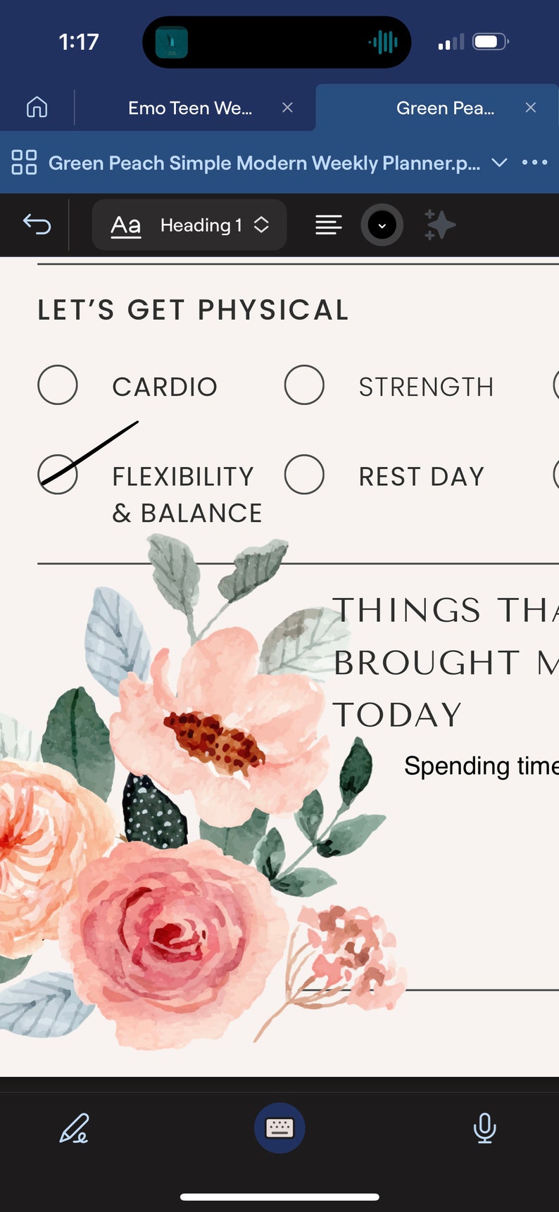 Daily Self Care Checklist Planner | PDF | Digital Planner | Goodnotes ...