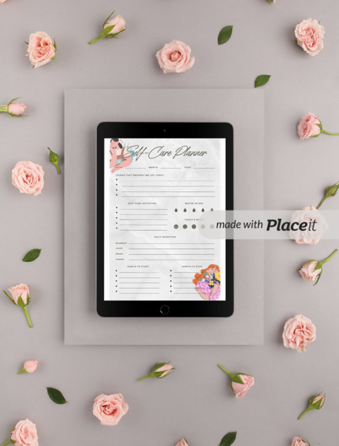 Daily Self-care Planner | Digital Planner | Goodnotes Planner | iPad ...