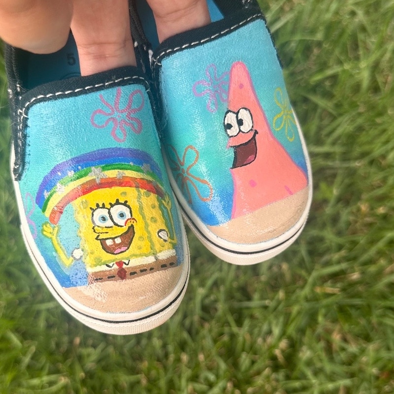 Spongebob Shoes - Etsy
