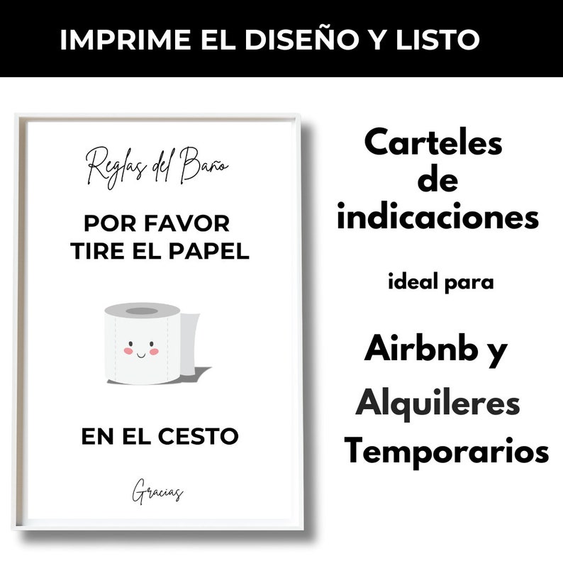 Airbnb Editable Template, Modern Rental Poster, Hostel Leave, Picture ...