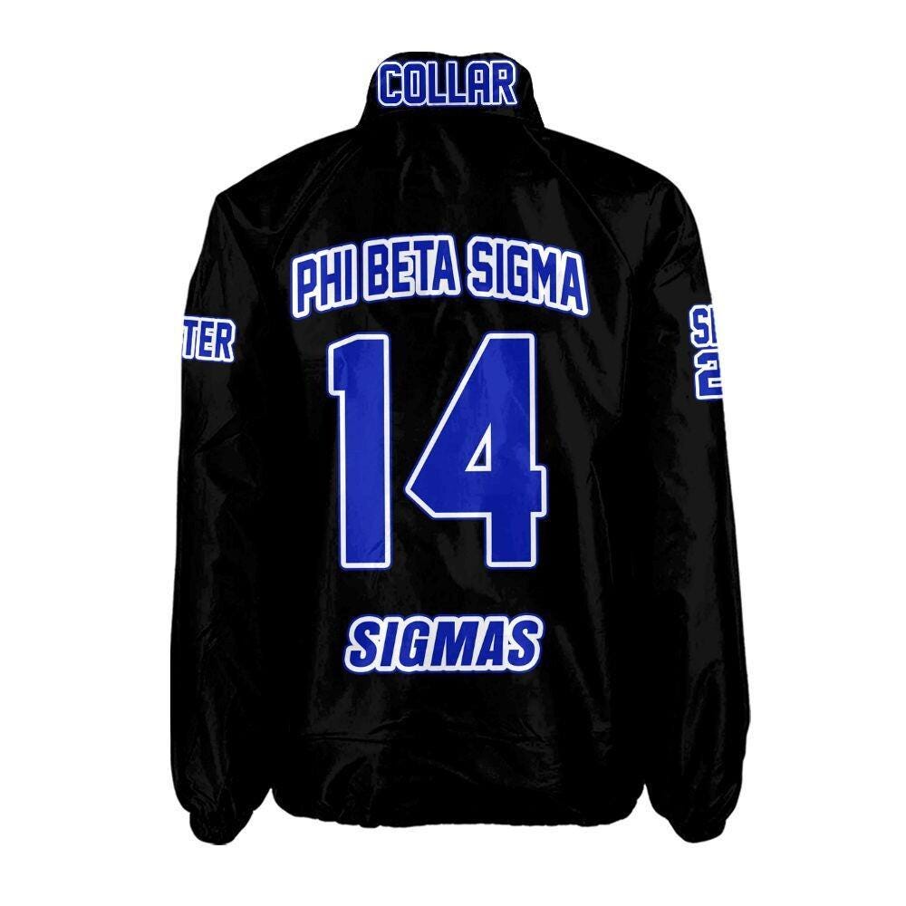 Phi Beta Sigma Custom Black Line Jacket, Fraternity Crossing Jacket ...