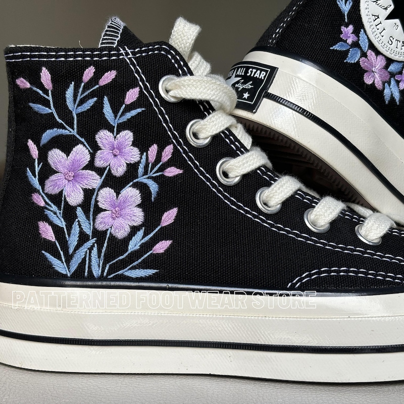 Black Converse - Etsy