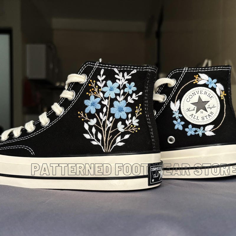 Floral Converse - Etsy