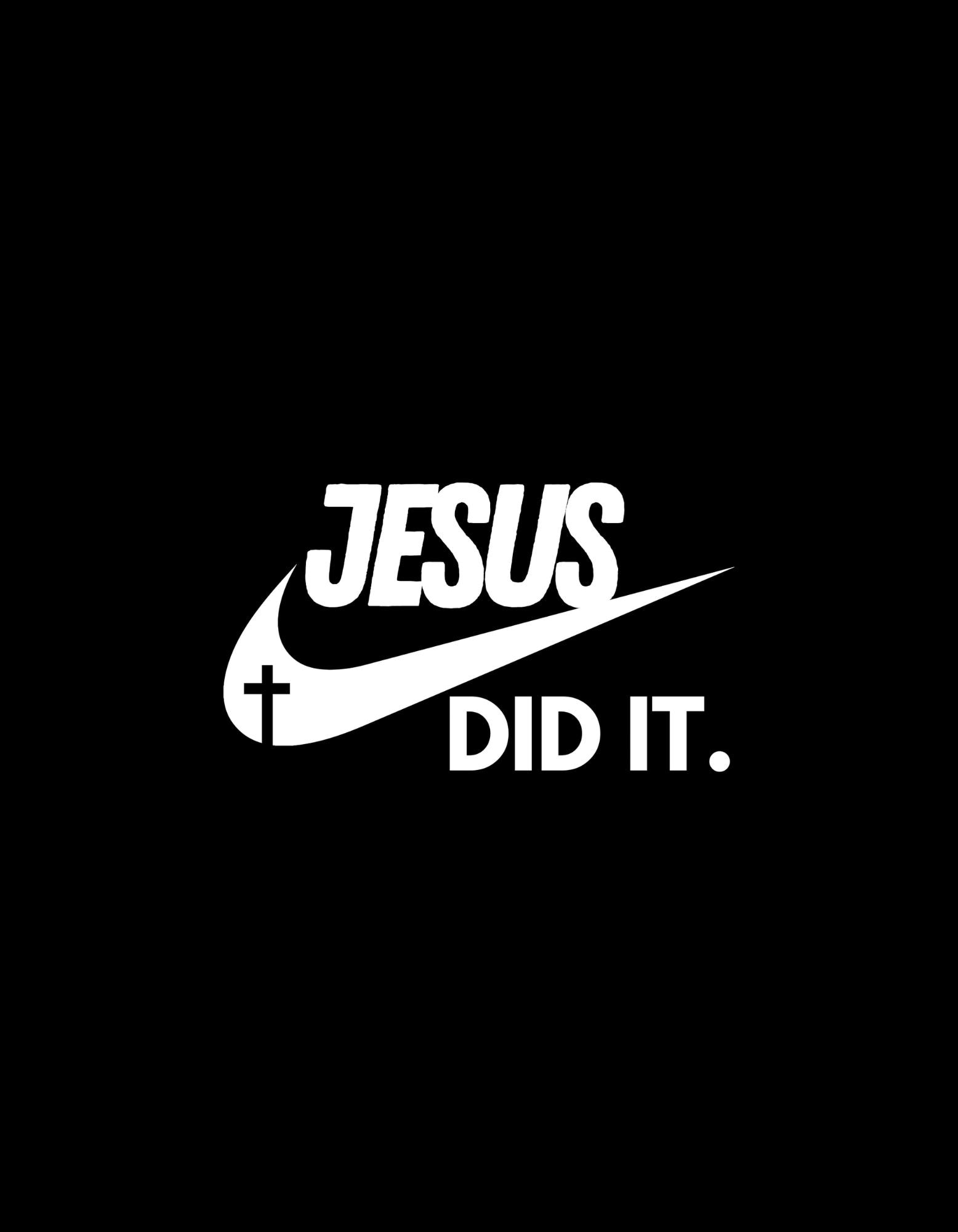 Jesus Did It Nike Check Digital Dowload - Etsy