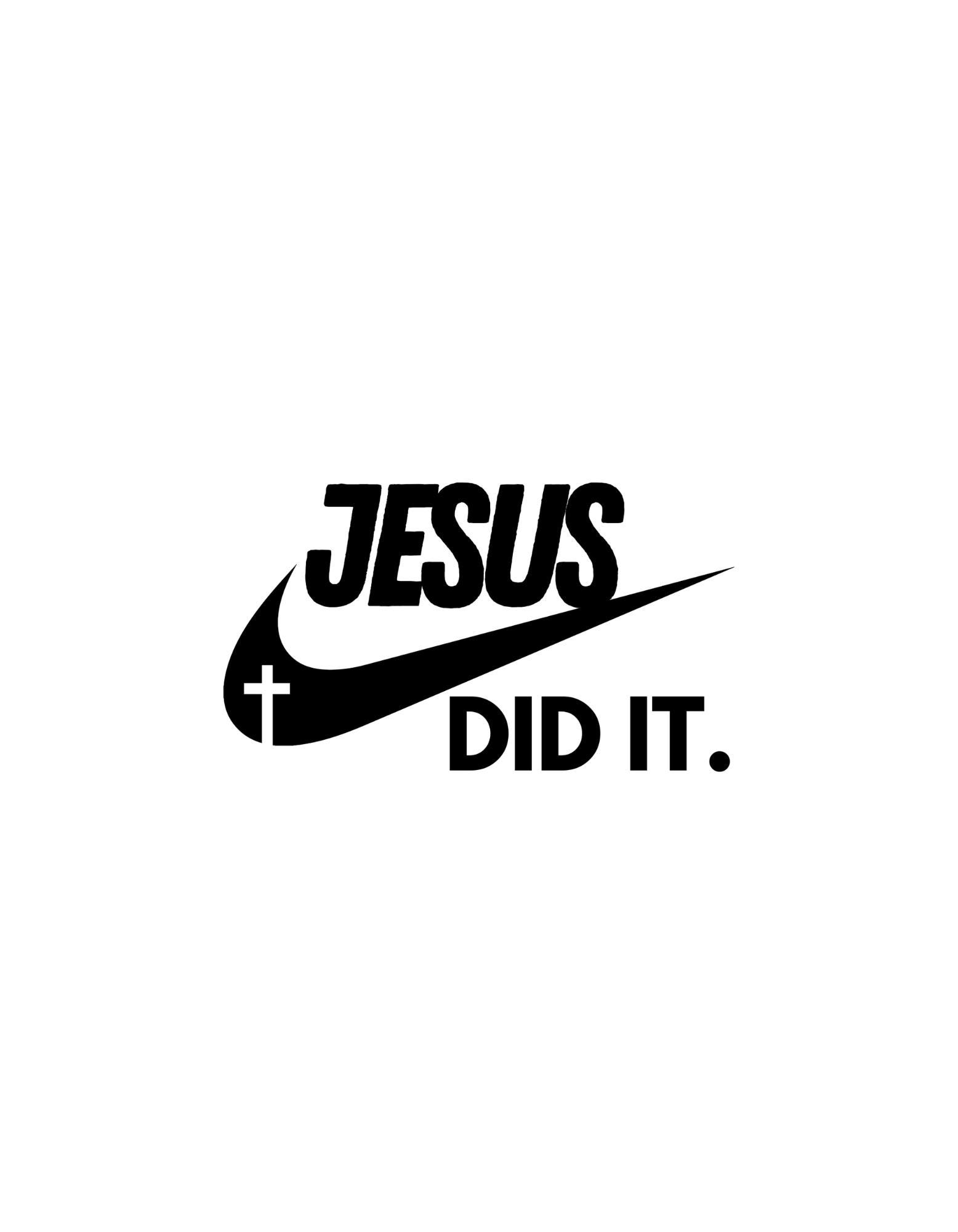 Jesus Did It Nike Check Digital Dowload - Etsy