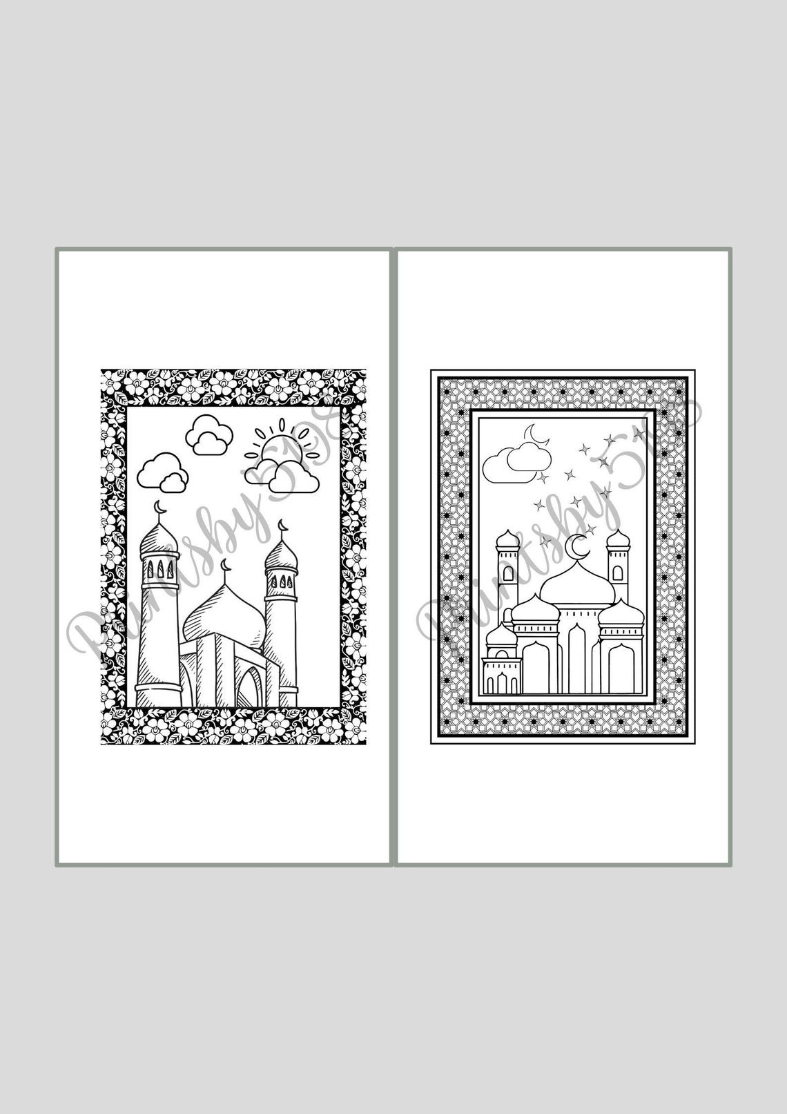 Our Mosque Coloring Printable Booklet - Etsy