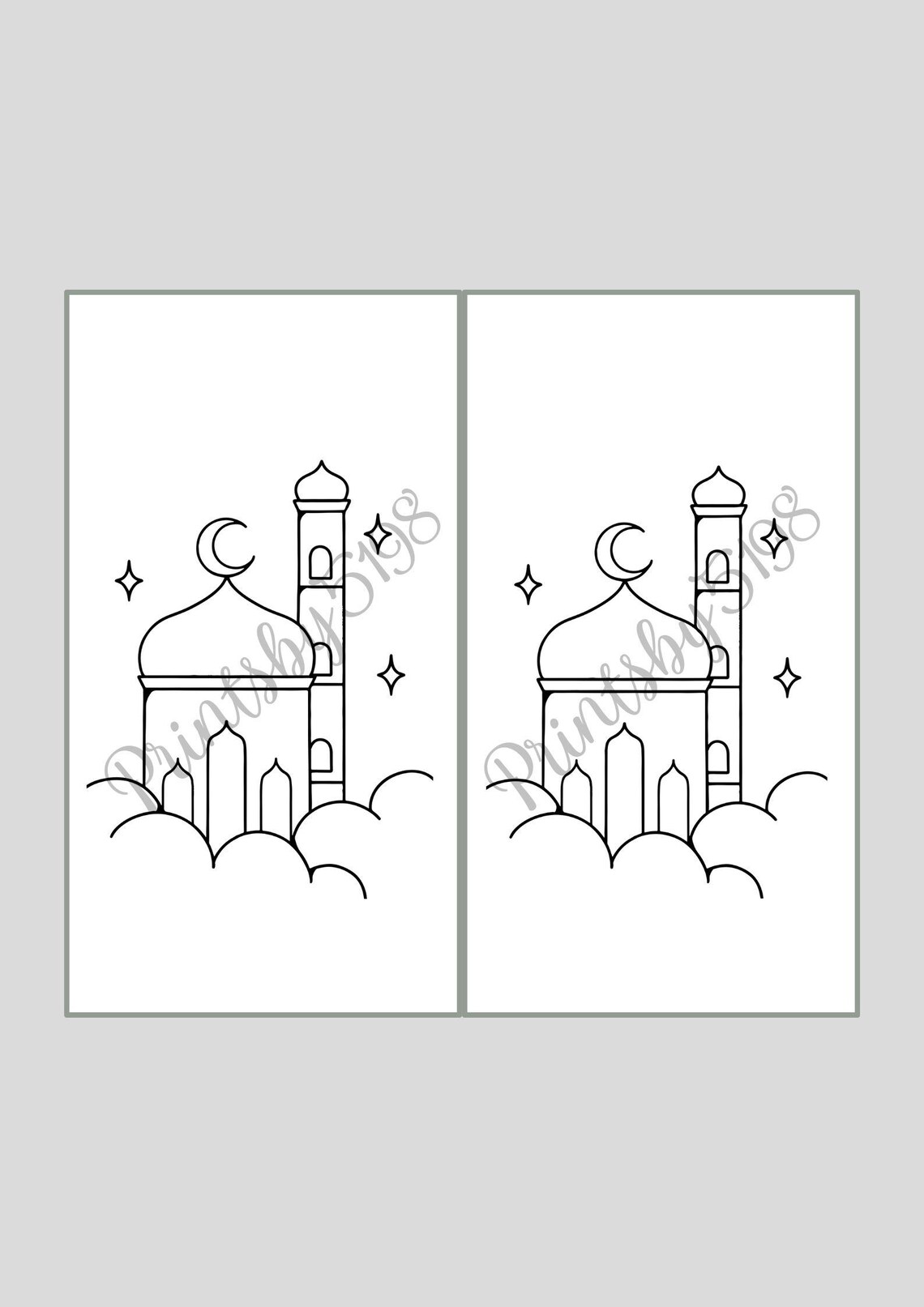 Our Mosque Coloring Printable Booklet - Etsy