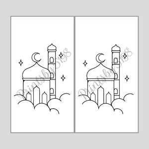 Our Mosque Coloring Printable Booklet - Etsy