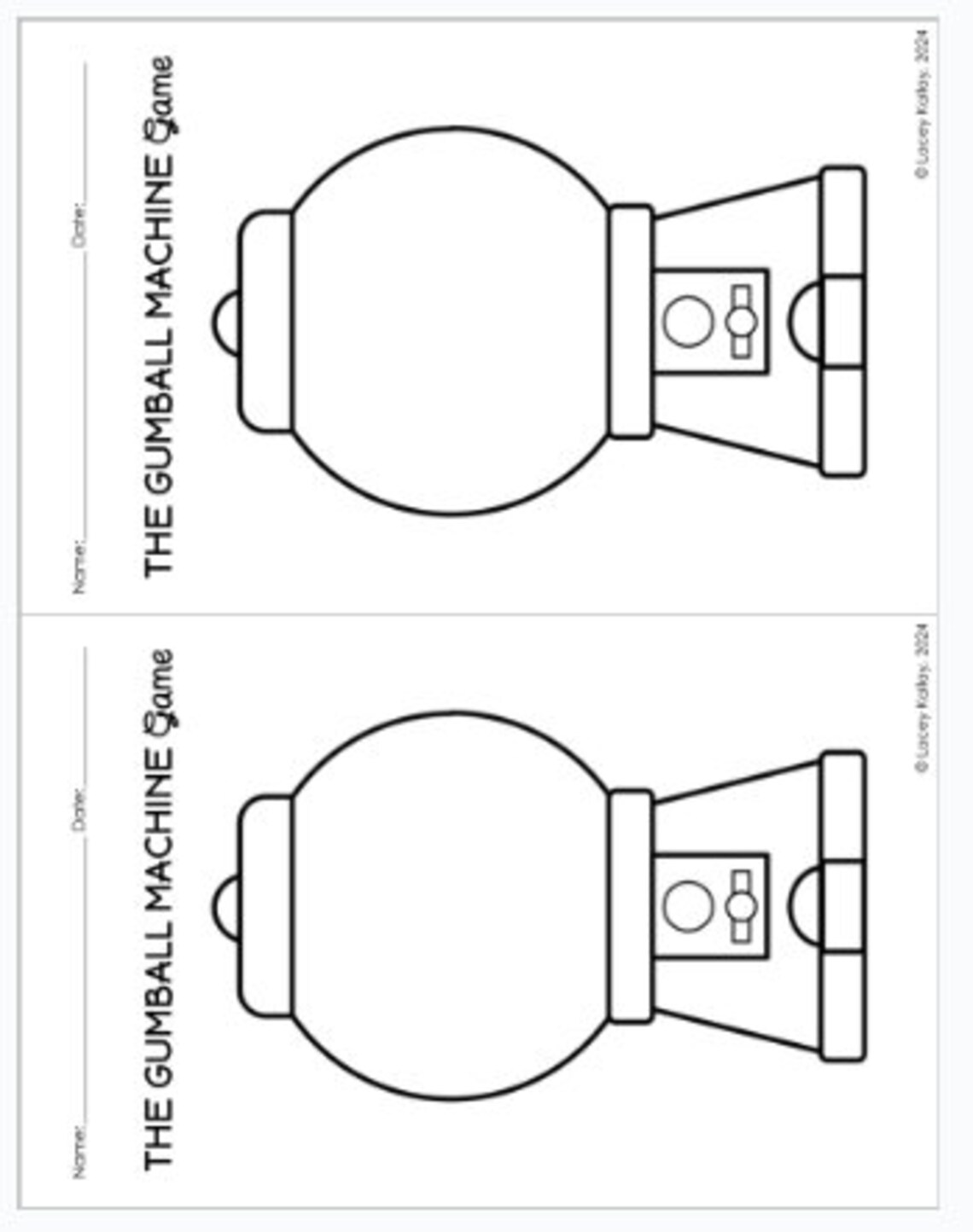 Gamify a Worksheet | Gumball Machine Game | Turn a Worksheet Into a ...