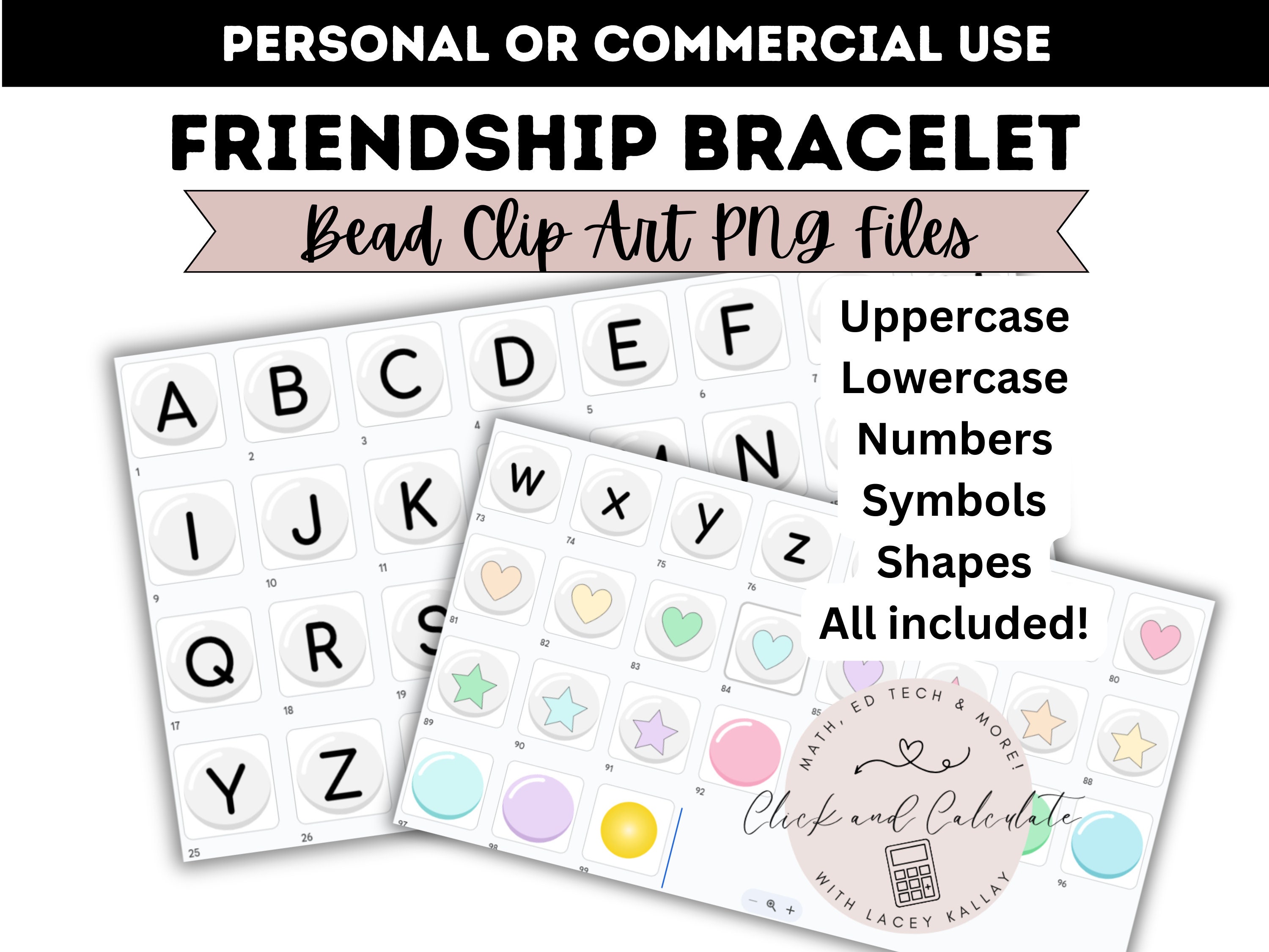 Friendship Bracelet Letter Beads Clipart | Bulletin Board Clip Art ...