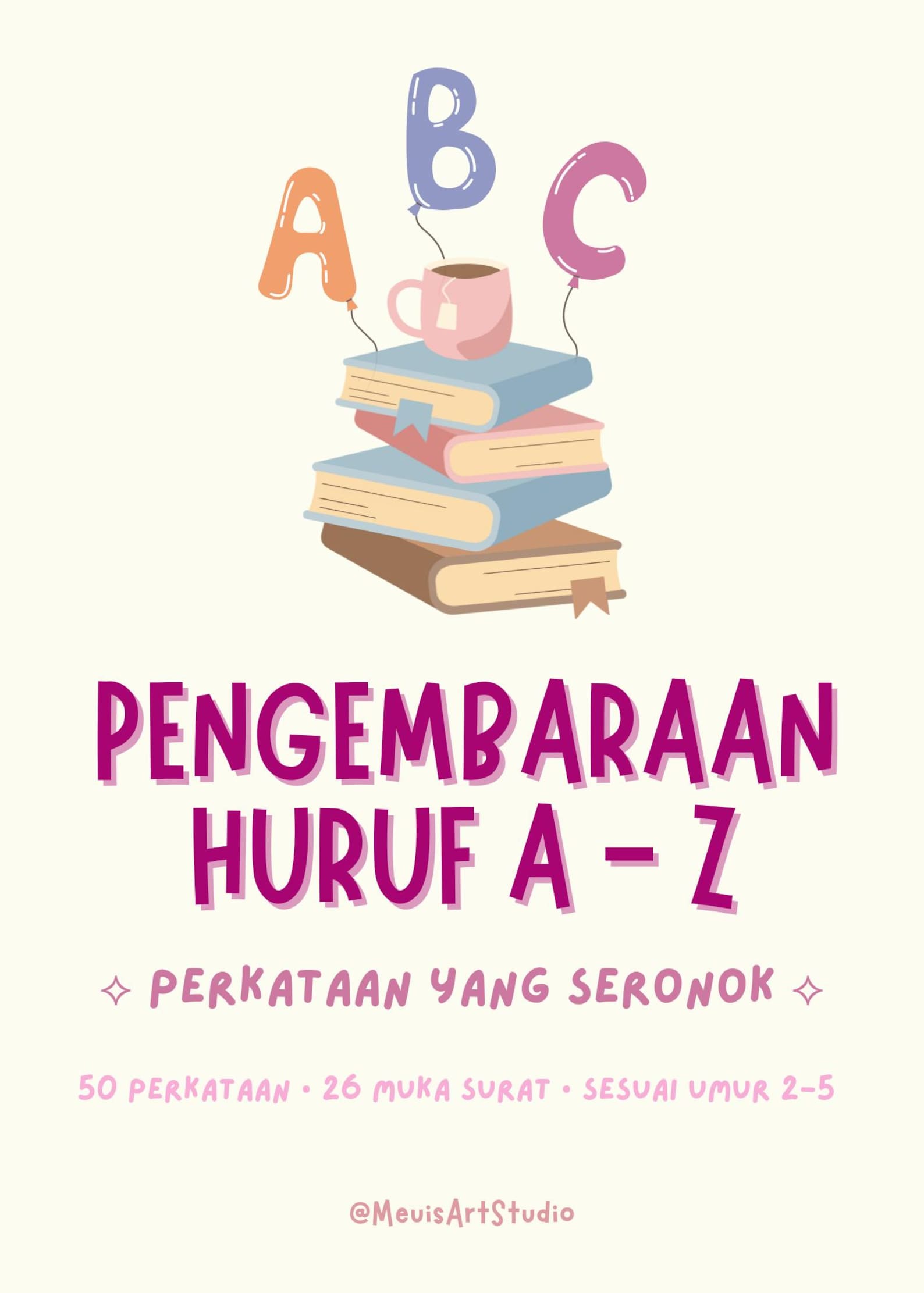 Digital Bahasa Melayu Alphabet ABC Flashcards, Educational Learning ...