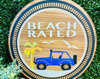 Front Door Sign | Beach | Life is Better | Door Hanger | Housewarming ...