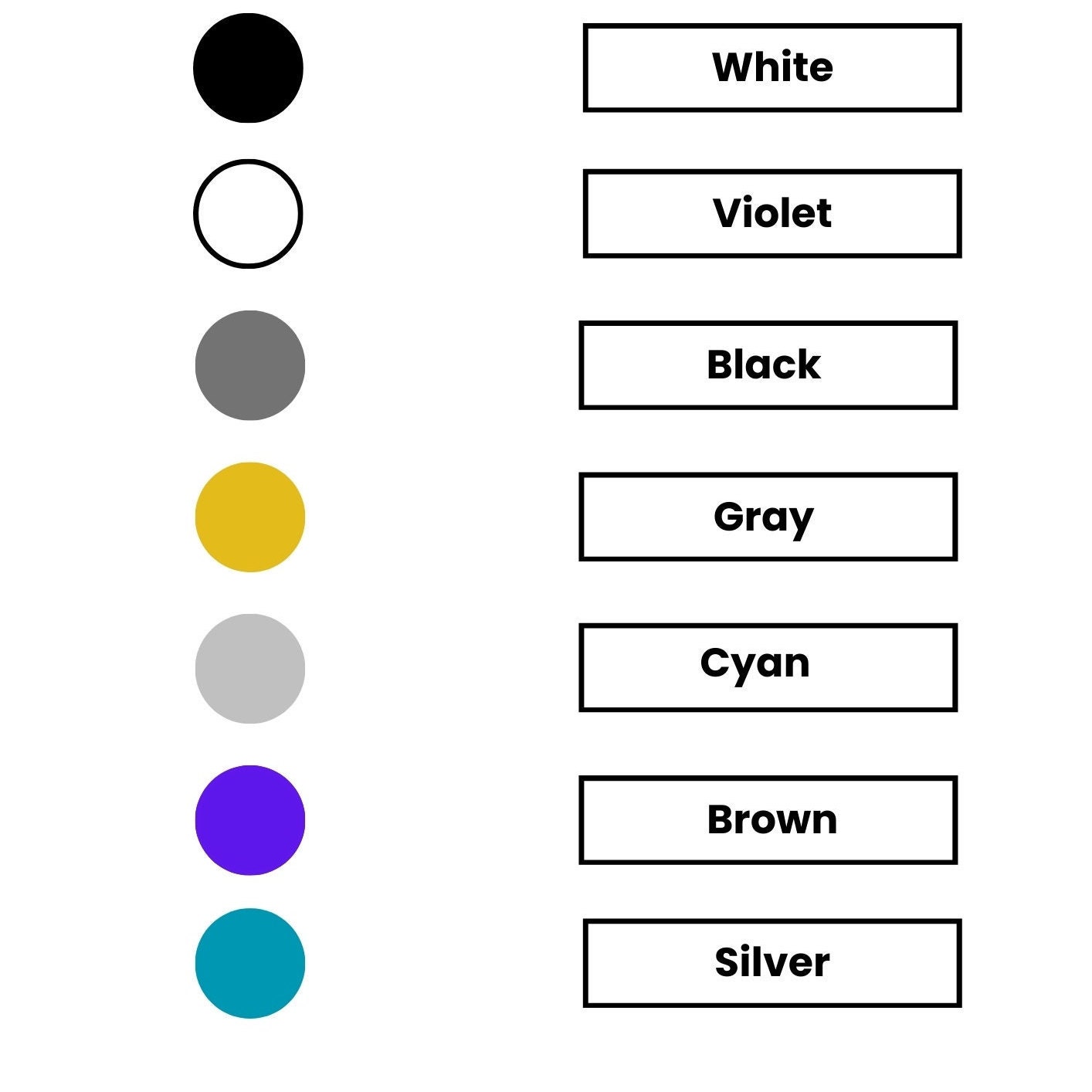 Worksheet Colors. - Etsy