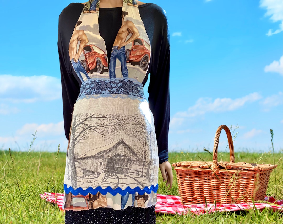 Vintage Western Style Apron for Women. Cowgirl Country Womens Apron ...