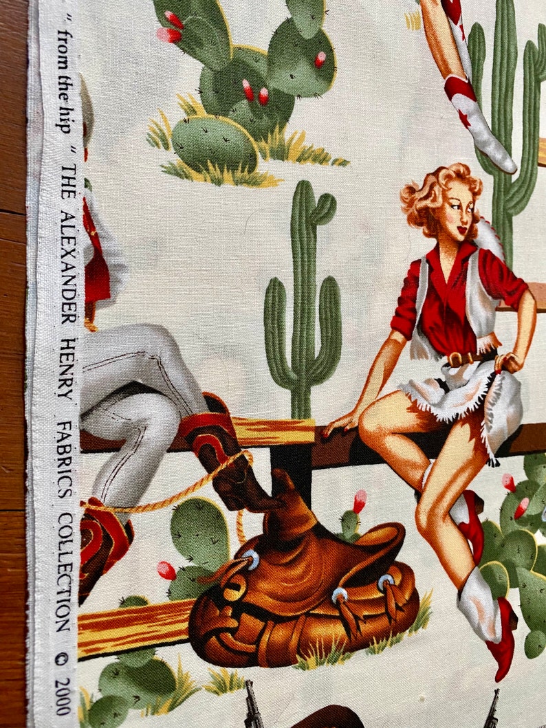 From the Hip Pin up Fabric Cowgirls. Alexander Henry Fabric Year 2000 ...