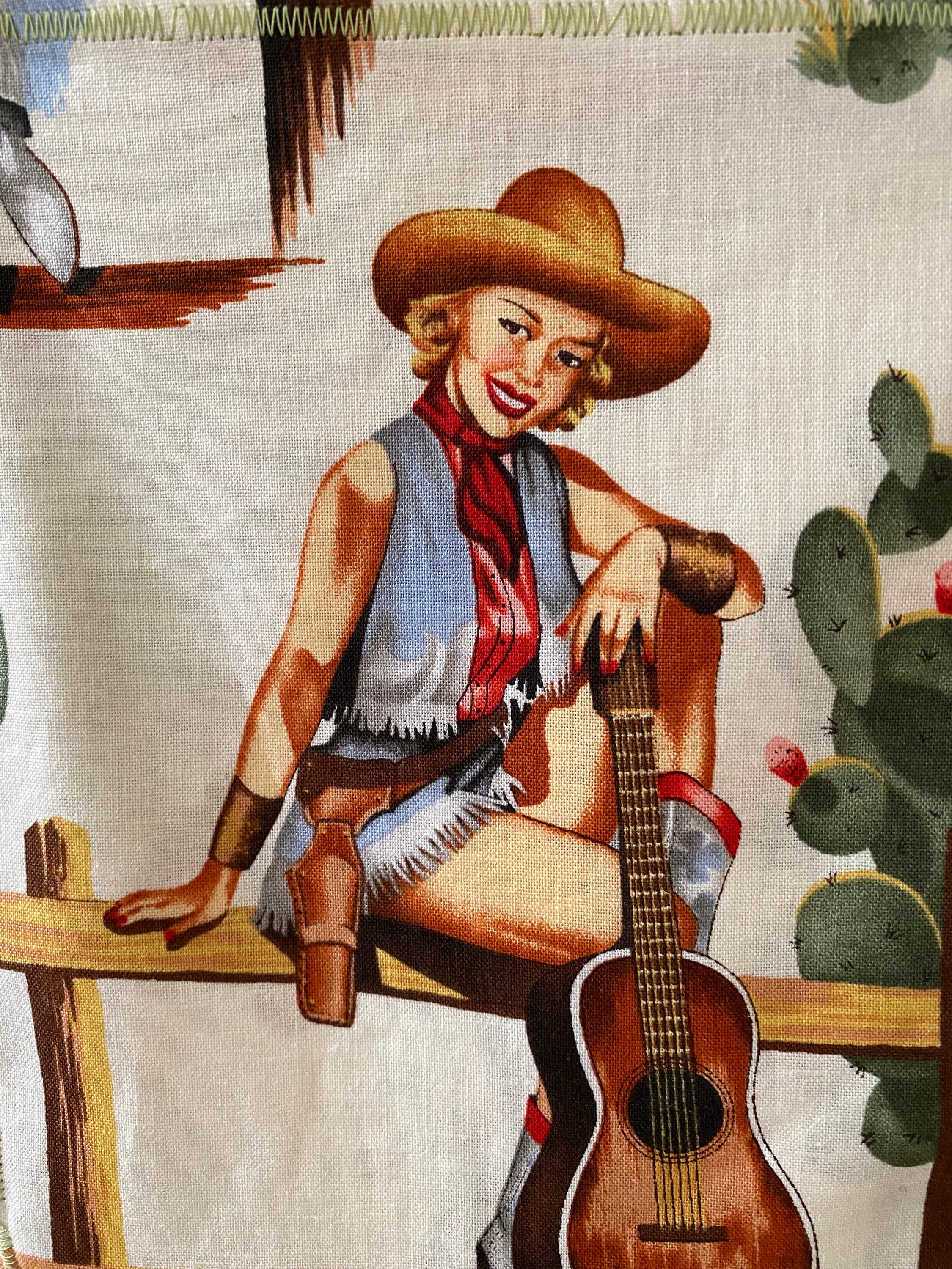 From the Hip Pin up Fabric Cowgirls. Alexander Henry Fabric Year 2000 ...