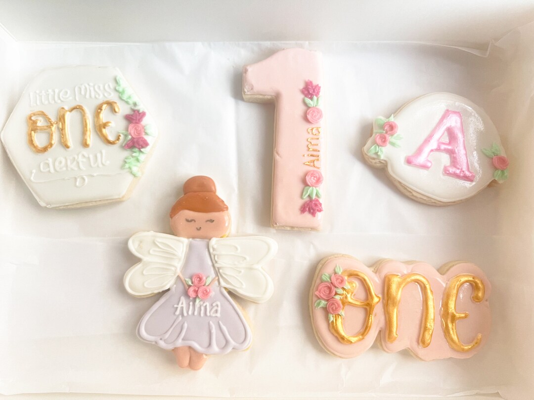 12 Piece Little Miss One-derul Birthday Cookies: First Birthday, Fairy ...