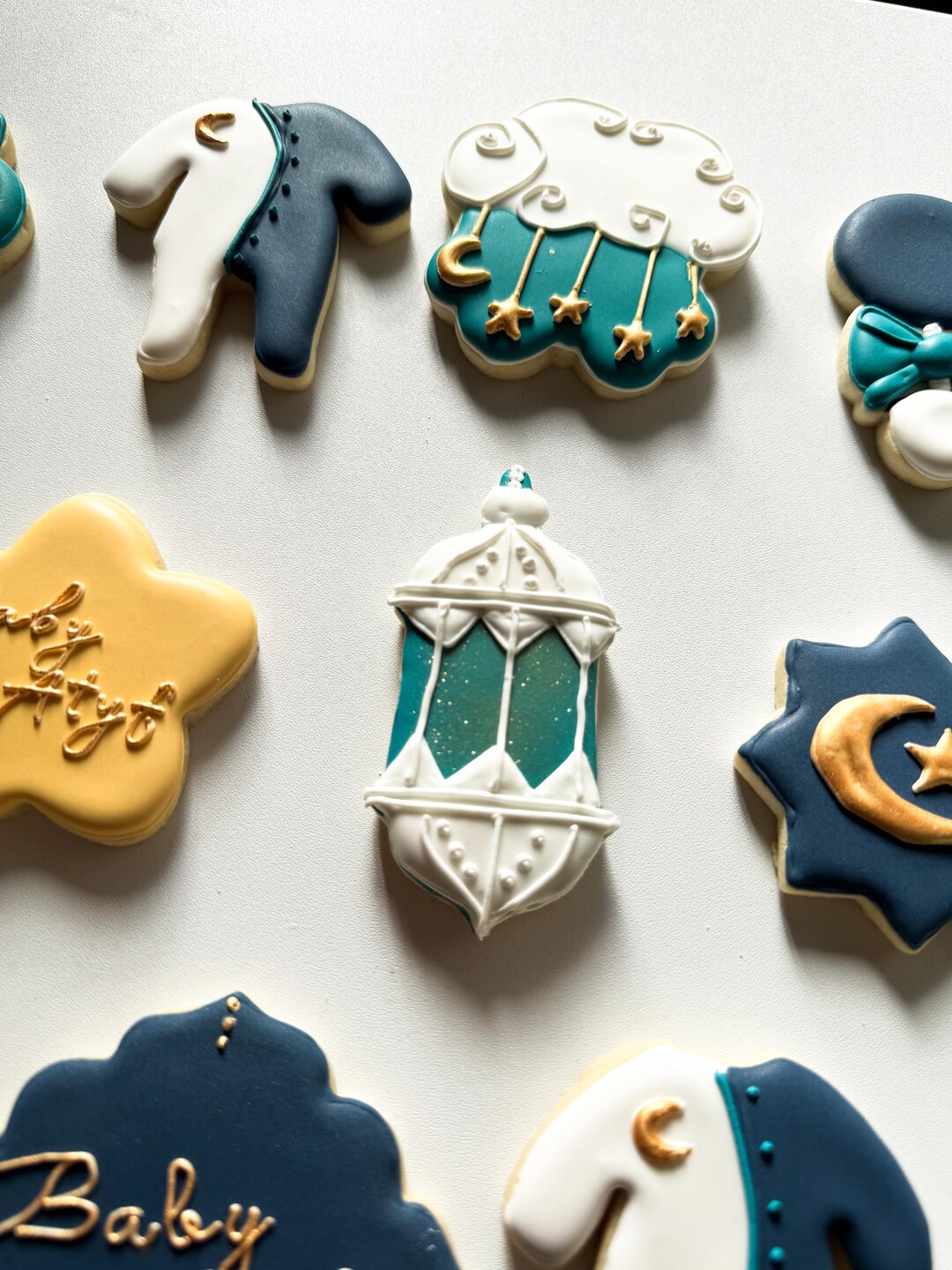 Custom Baby Announcement Sugar Cookies: Aqeeqah, Welcome Baby - Etsy