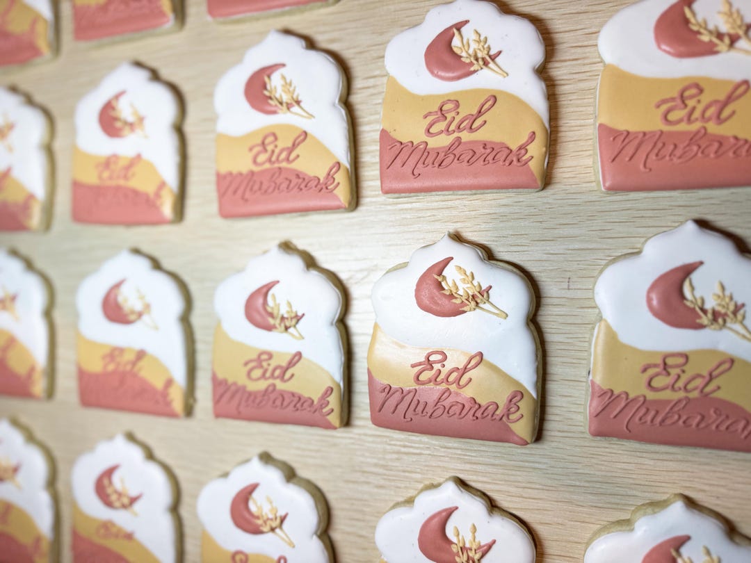 12 Piece Eid Mubarak Cookie Set: Eid Mubarak, Paint Your Own (PYO) - Etsy