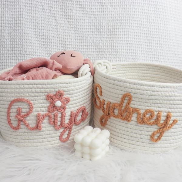 Baby Girl Storage Basket - Etsy