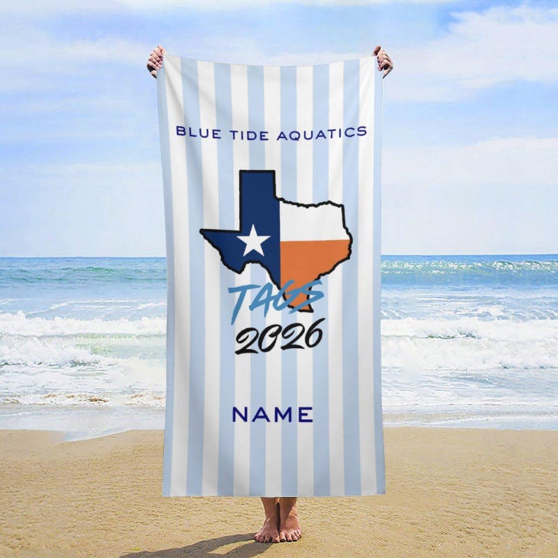 Personalized Beach Towel With Logo - Etsy