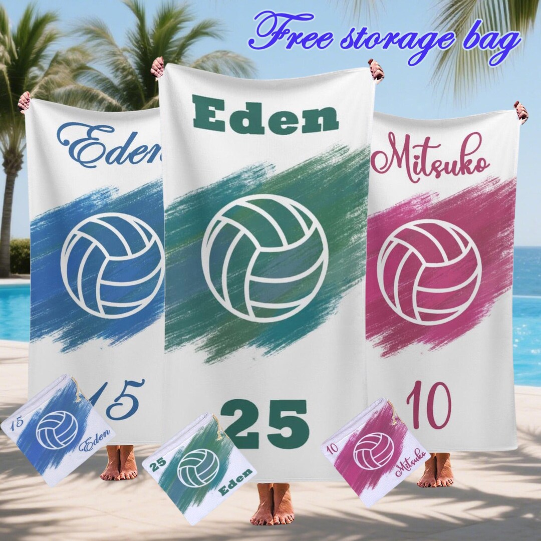 Personalized Volleyball Team Towel,volleyball Team Gifts,volleyball ...