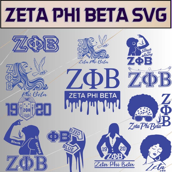 Zeta Phi Beta Clip Art - Etsy