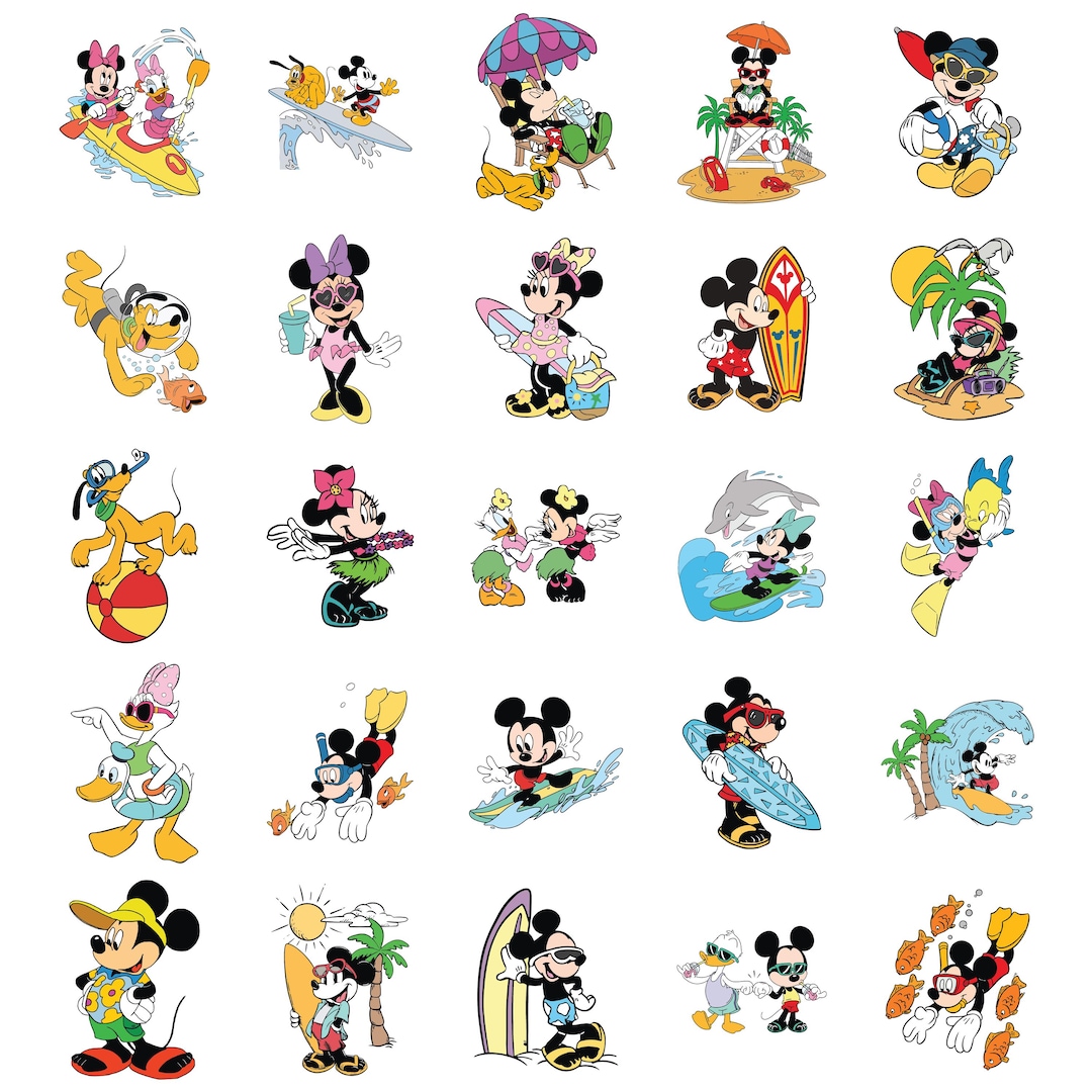 Cartoon Summer SVG Bundle | Cute Kawaii Beach Clipart for Cricut ...