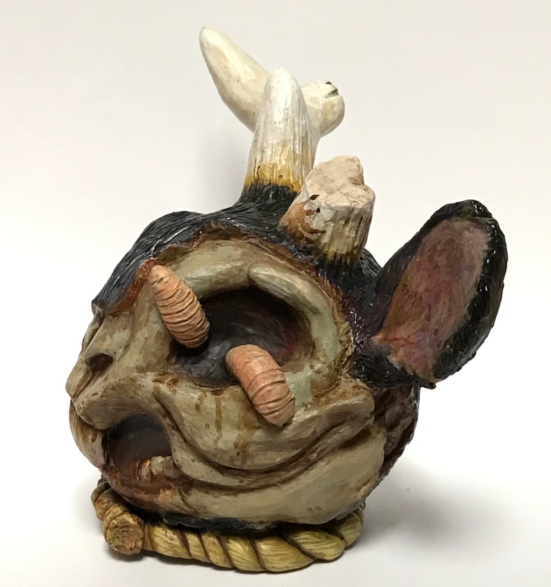 Zombie Jackalope Grotesque Sculpture Gifts for Him Gifts for | Etsy