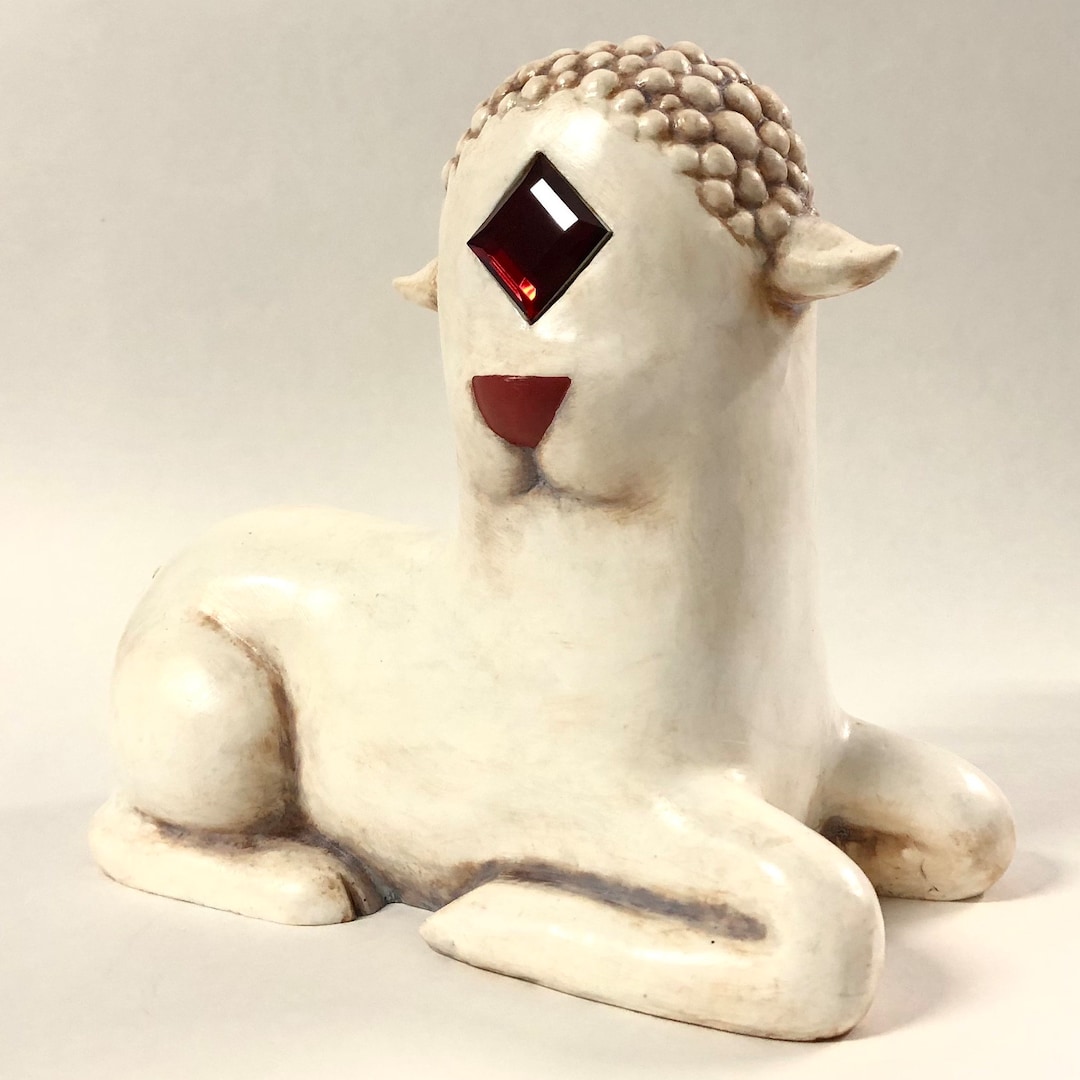 Large Ruby Lamb Relic Gifts for Him Gifts for Her Collectible Figure - Etsy