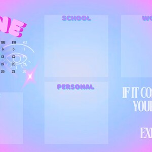 12-month Aura Desktop Organizer Wallpapers - Etsy