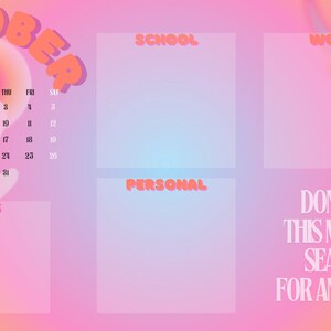 12-month Aura Desktop Organizer Wallpapers - Etsy