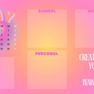 12-month Aura Desktop Organizer Wallpapers - Etsy