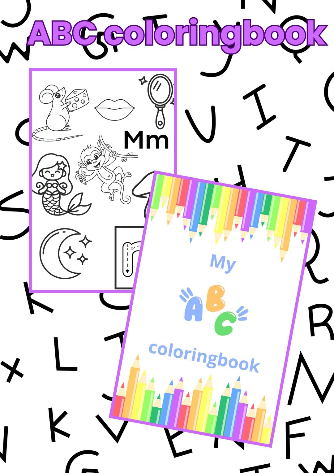 Alphabet Coloring Pages, Coloringbook ABC, Kids Learning Letters ...