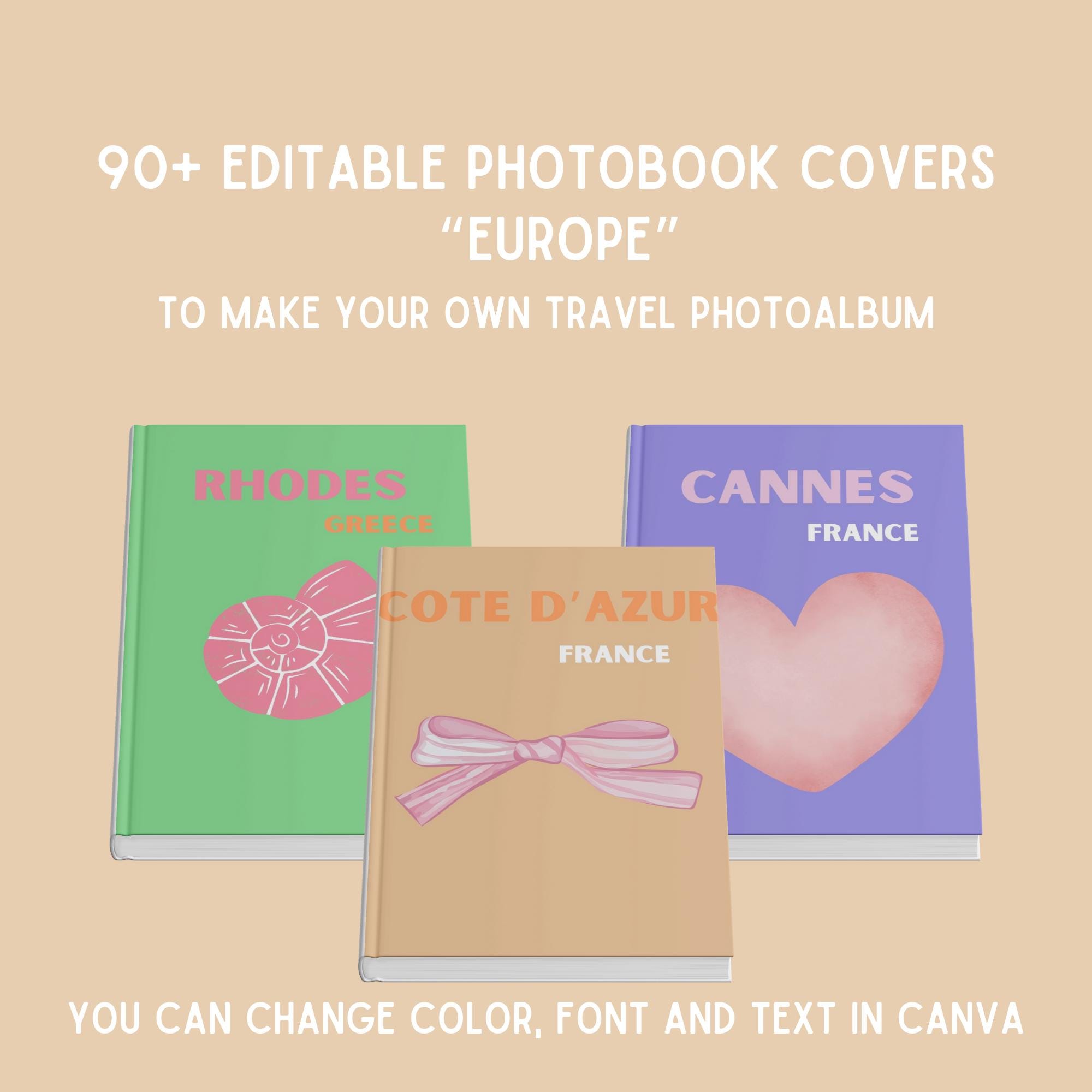 90+ Europe Photobook Cover Templates: Minimalist Canva Designs for ...