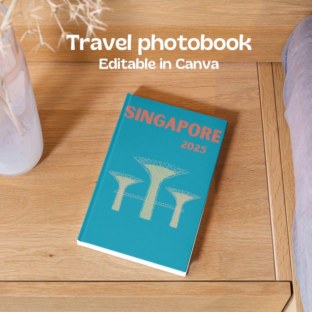 50+ Singapore Editable Travel Photobook A4 Size, Decorative Coffee ...