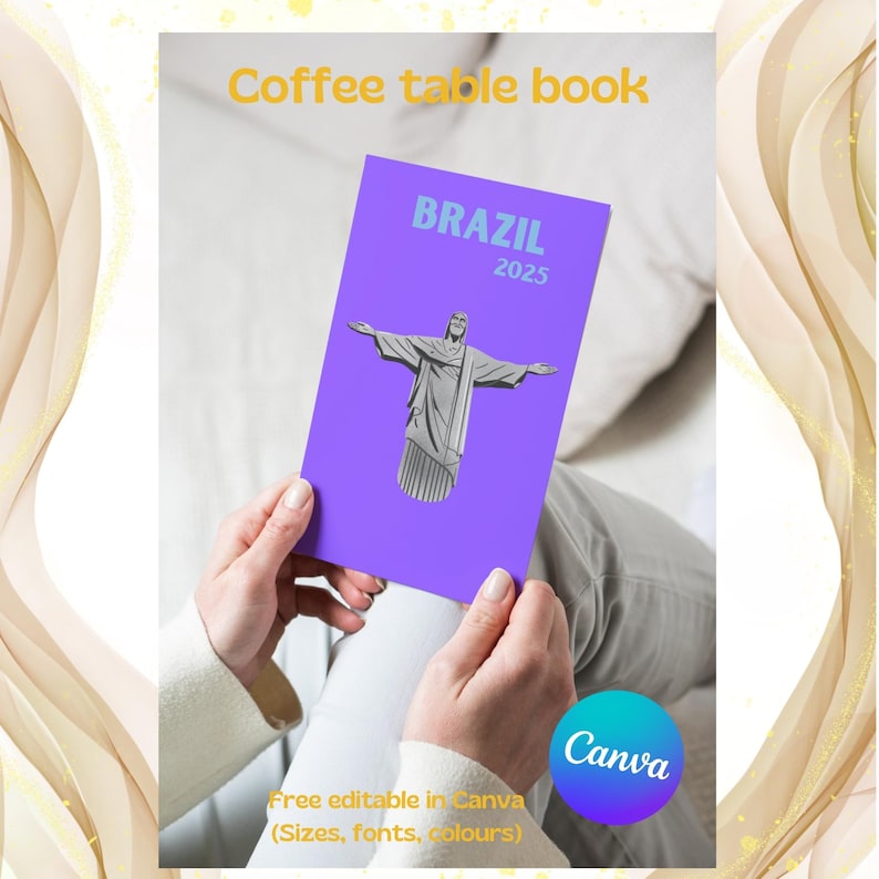 50+ Brazil Editable Travel Photobook A4 Size, Decorative Coffee Table ...