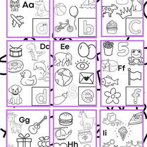 Alphabet Coloring Pages, Coloringbook ABC, Kids Learning Letters ...