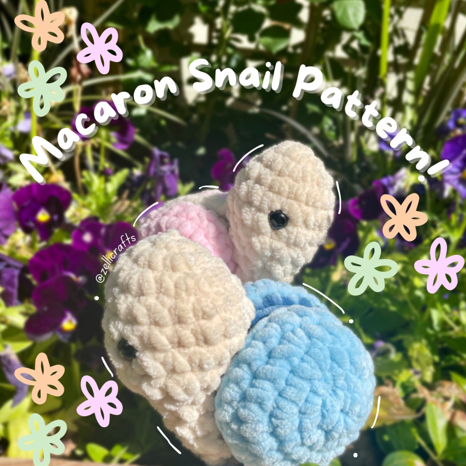 Macaron Snail Crochet Pattern PDF - Etsy