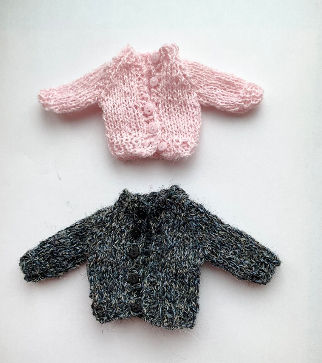 Tiny Miniature Cardigan Jumper in Fine Yarn, in 12th Scale for the ...