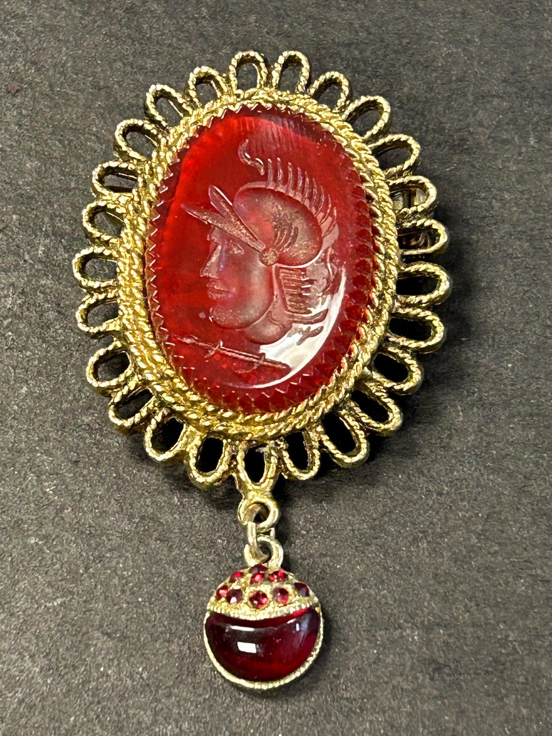 Vintage Victorian Intaglio Brooch Pendant - Etsy