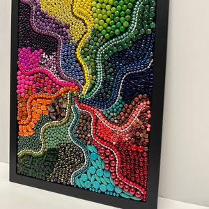 Handmade 3D Bead Collage Wall Hanging - Etsy