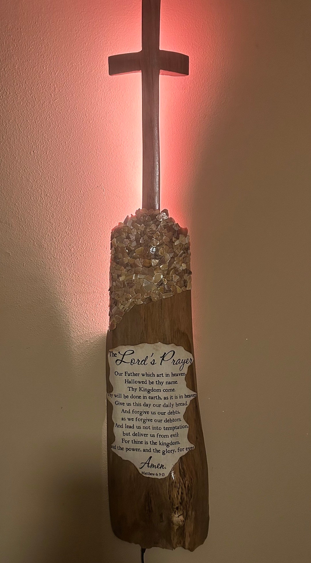 Drift Wood Lords Prayer Wall Hanging - Etsy