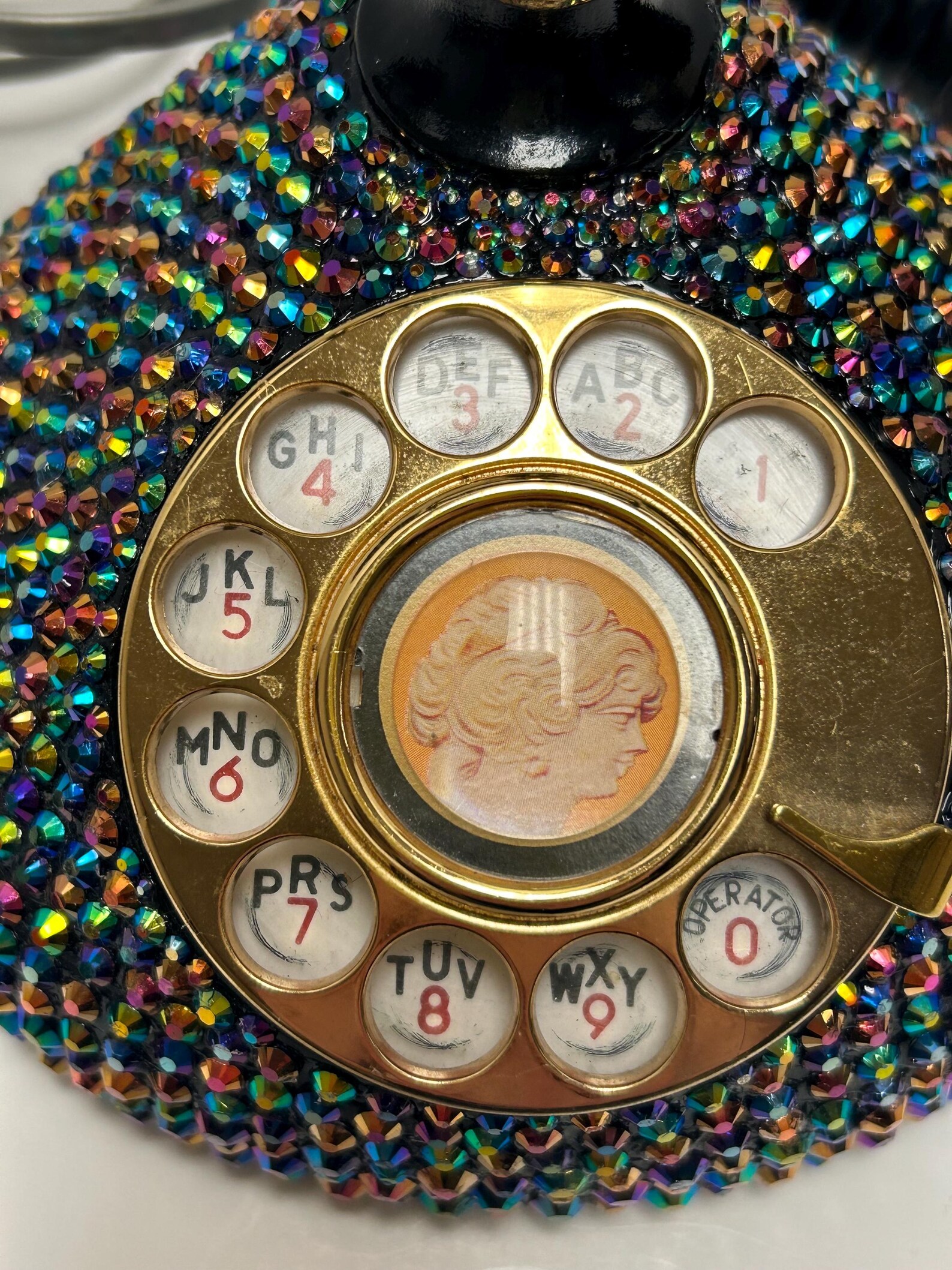 Rhinestone 1980s Vintage Telephone - Etsy