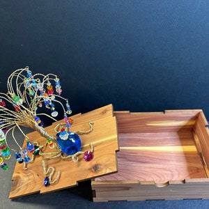 Swarovski Crystal Willow Tree and Real Cedar Trinket Box - Etsy