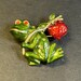 Vintage Enamel and Rhinestone Hobo Frog Brooch - Etsy