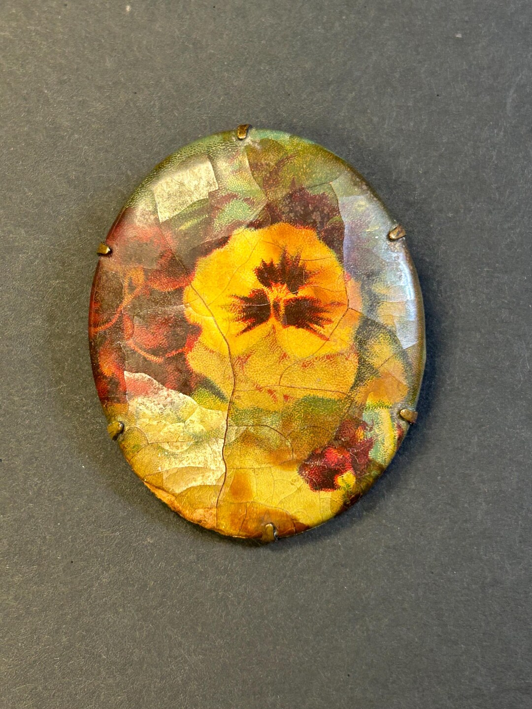Rare! 1930s Vintage Pansy Brooch - Etsy