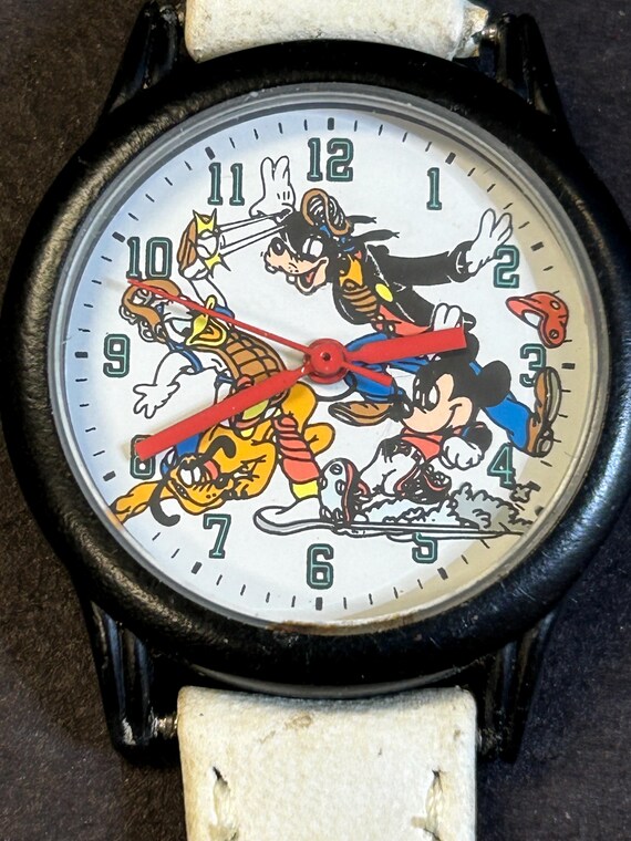 Rare! Vintage Disney Characters Playing Baseball watc… - Gem