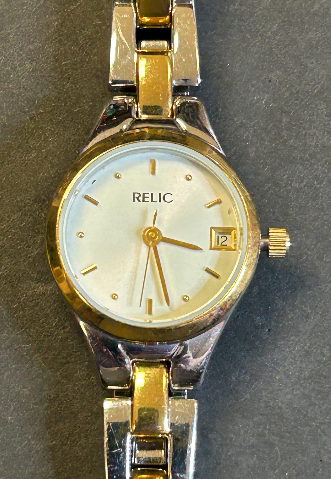 Ladies Relic by Fossil Two Tone Watch - Etsy