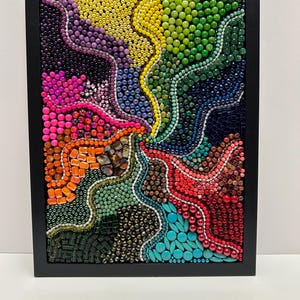 Handmade 3D Bead Collage Wall Hanging - Etsy